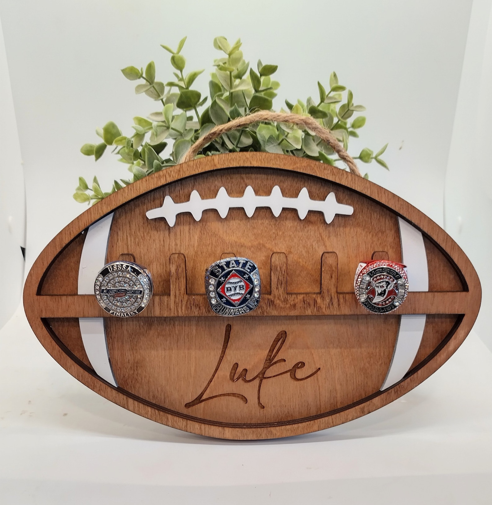 Football Ring Holder Svg. Football Ring Holder Laser Files Svg. Easter ...