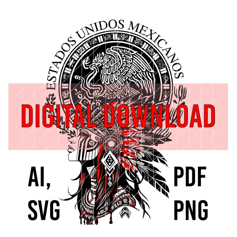Aztec Woman SVG File Aztec Calendar SVG Laser Engraving - Etsy