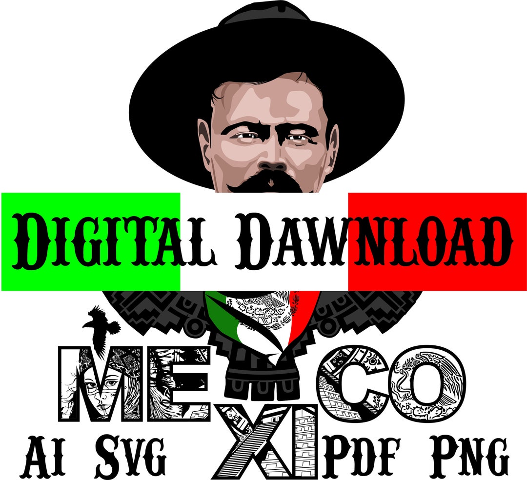 Francisco Villa SVG, Mexican Eagle, Aguila Cut Files (digital Files) - Etsy