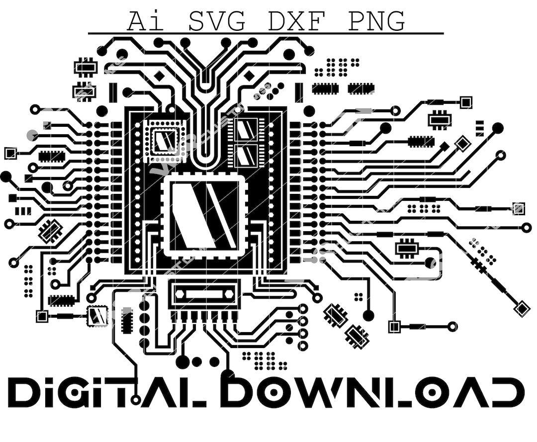 Circuit Board SVG, Board Digital Download, Circuit Board Pattern Svg ...