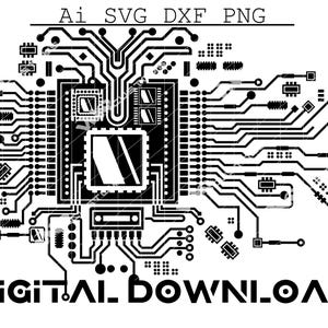 Circuit Board SVG, Board Digital Download, Circuit Board Pattern Svg ...