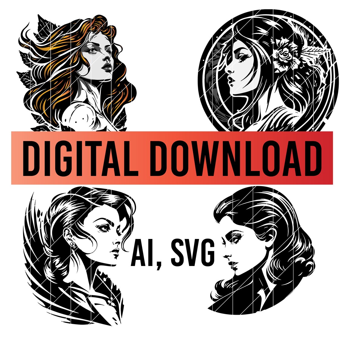 Women Faces SVG Native Inspired SVG File Aztec Calendar SVG - Etsy