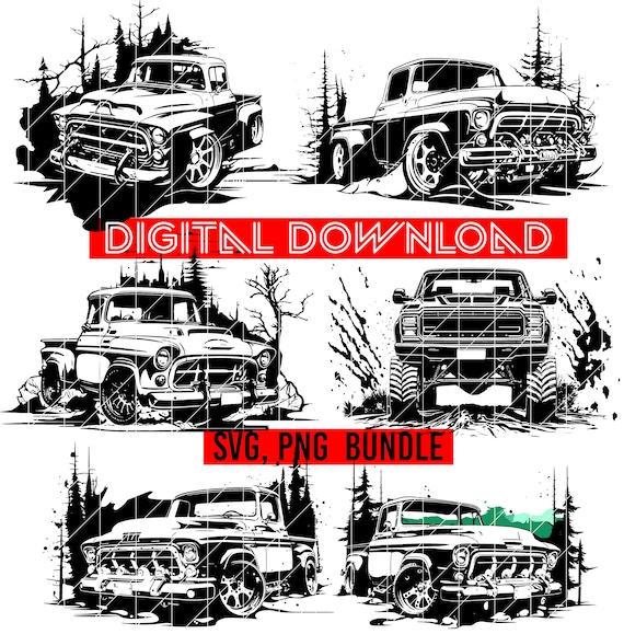 Muscle Truck Drawings