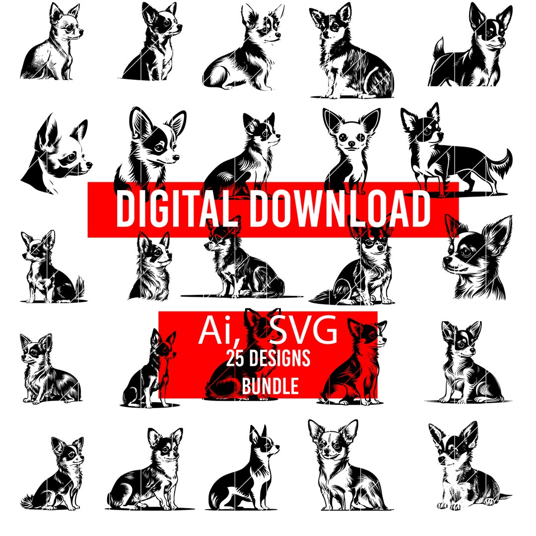 Chihuahua Svg File | Chihuahua Dog Svg | Chihuahua Clipart | Chihuahua ...