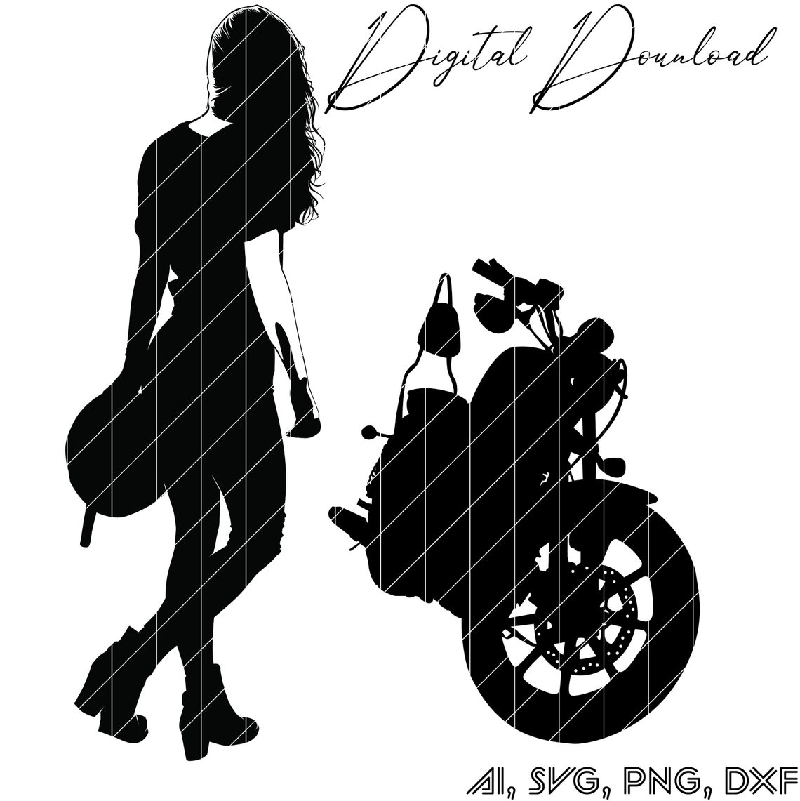 Motorcycle Svg Bike Svg Printable Biker Cutfile - Etsy