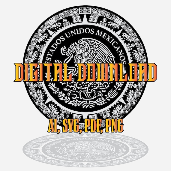 Sello De Mexico Mexico SVG Mexican Eagle Aguila Cut Files | Etsy UK
