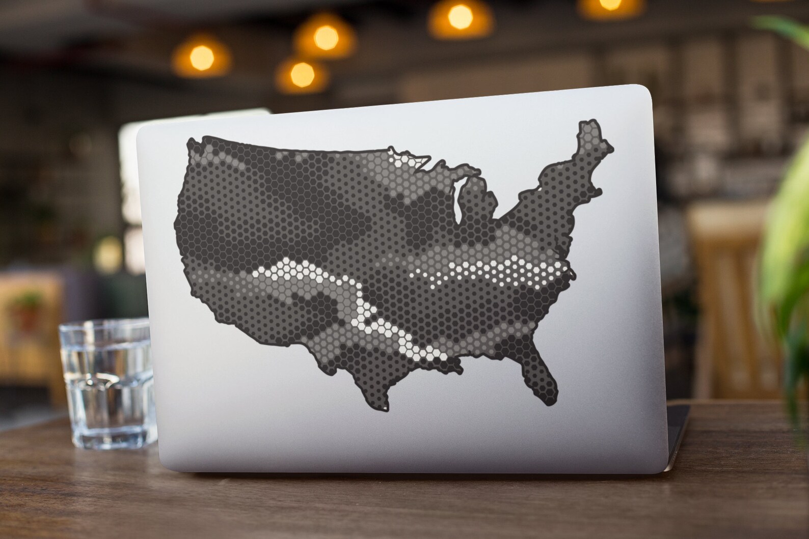 United States Map Download, Hexagon Camouflage Map Svg, USA Map Cricut ...
