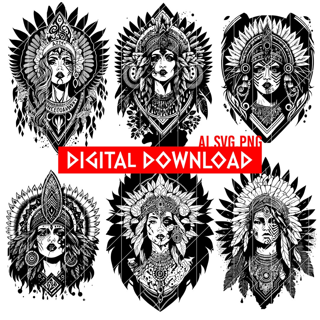 Aztec, Mayan, Native Inspired SVG, Aztec Calendar, Laser Engraving File ...