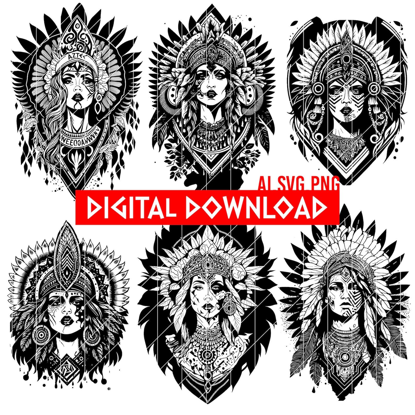 Aztec, Mayan, Native Inspired SVG, Aztec Calendar, Laser Engraving File ...