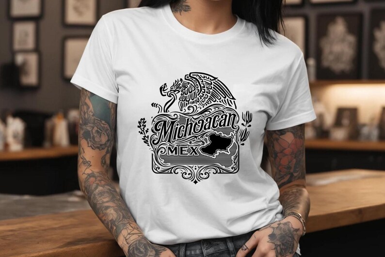 Michoacán Mexico Eagle Crest Vector | Chicano Art (digital Download) - Etsy