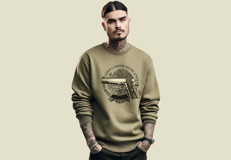 Mexican Colt 1911 Svg File Aztec Calendar SVG Mexican Art - Etsy