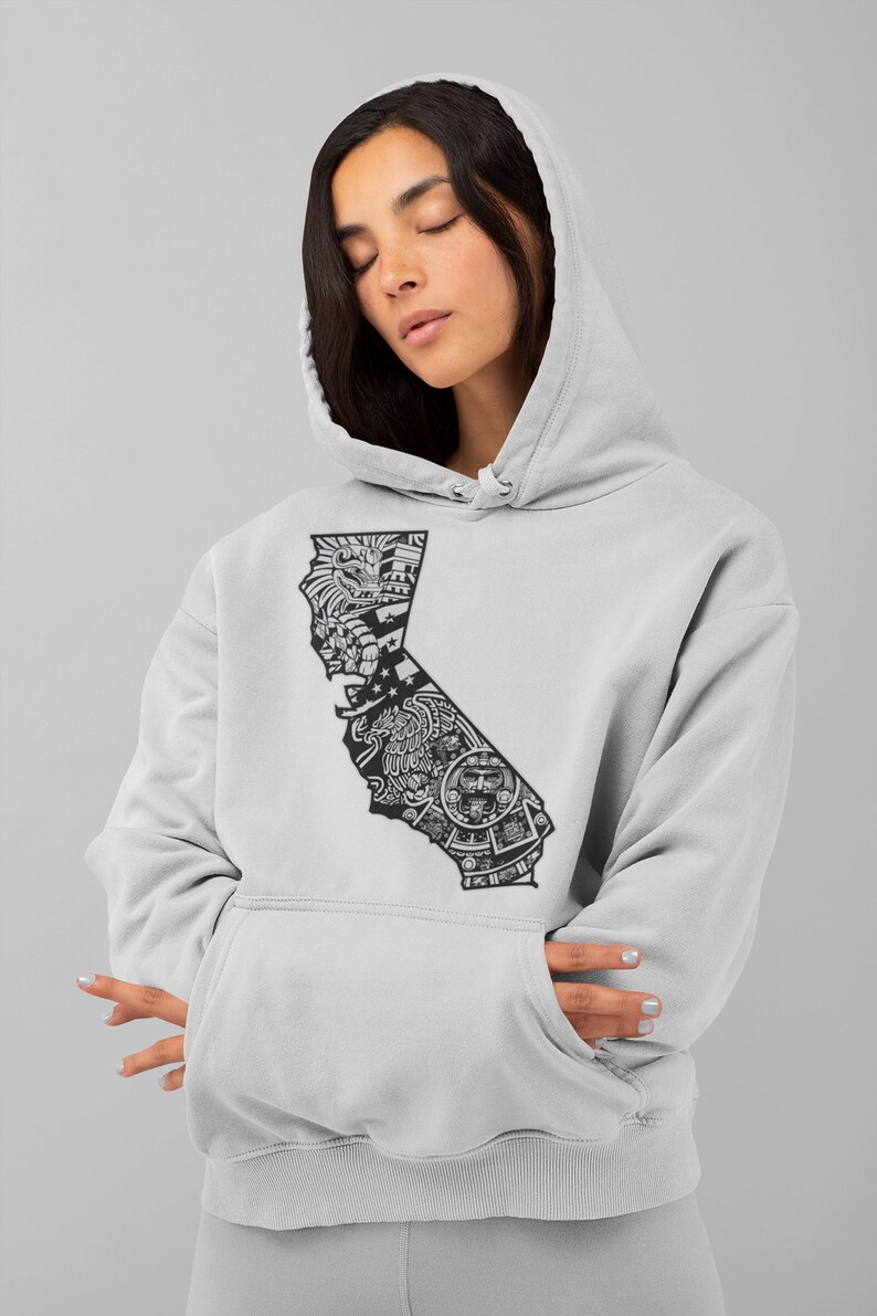 California State Map With Aztec Art SVG File High Detail - Etsy