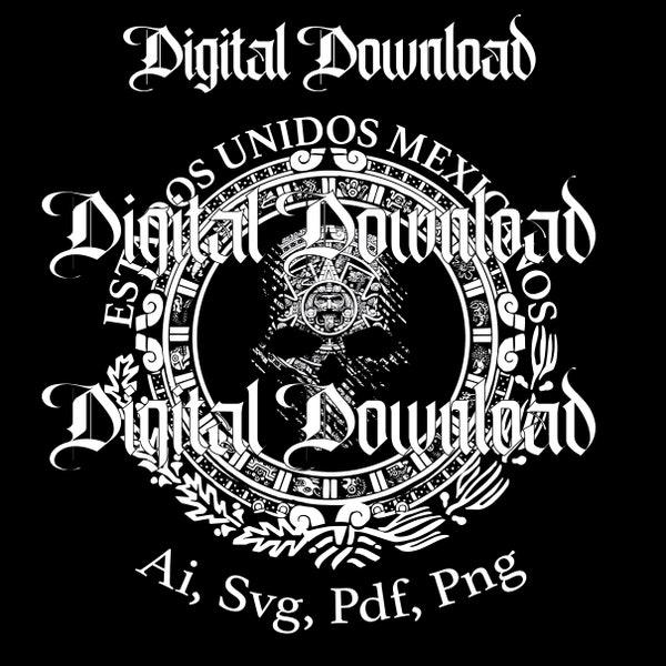 Skull Aztec Svg - Etsy