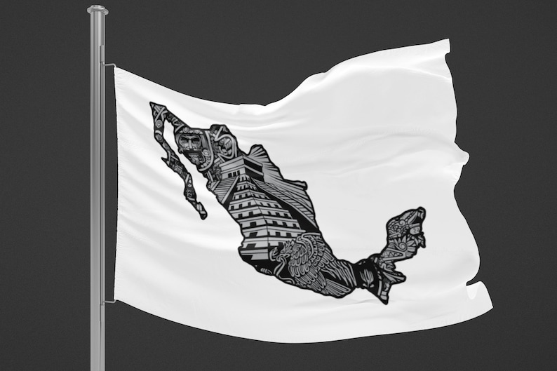 Mexican Aztec Map SVG File, High Detail, Aztec Calendar SVG, Laser ...