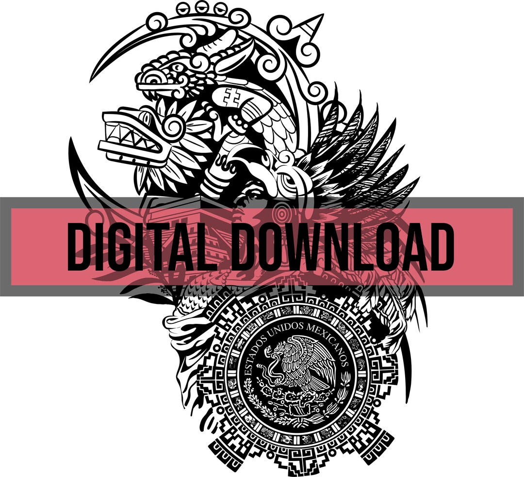 Eagle Warrior Digital SVG File, Aztec Calendar SVG, Laser Engraving ...
