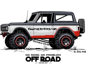 American off Road CAR Svg, Truck SVG PNG Instant File, Offroad ...