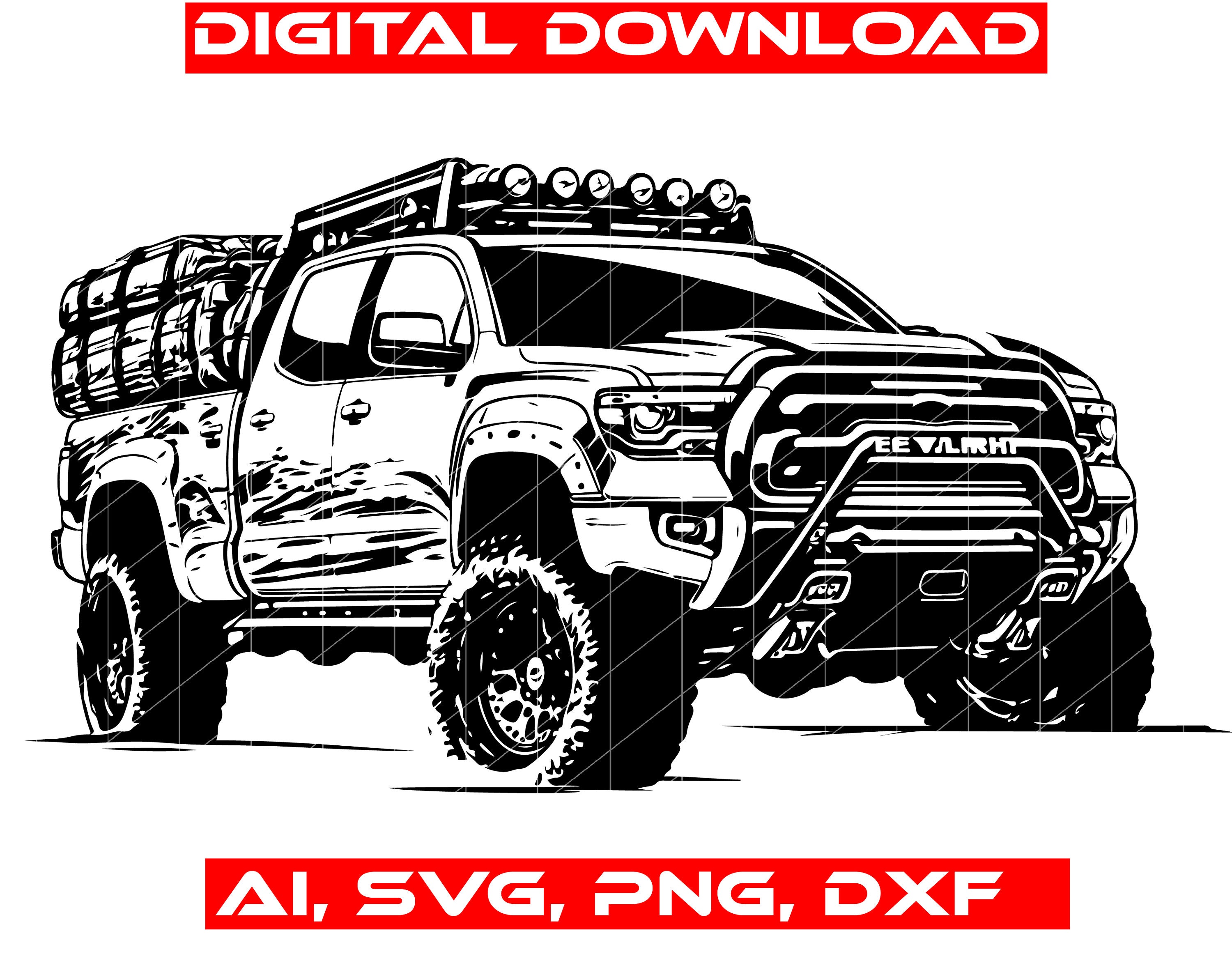 OFF Road Mountain Truck SVG, Clipart Svg, Laser Engraving off Road File ...