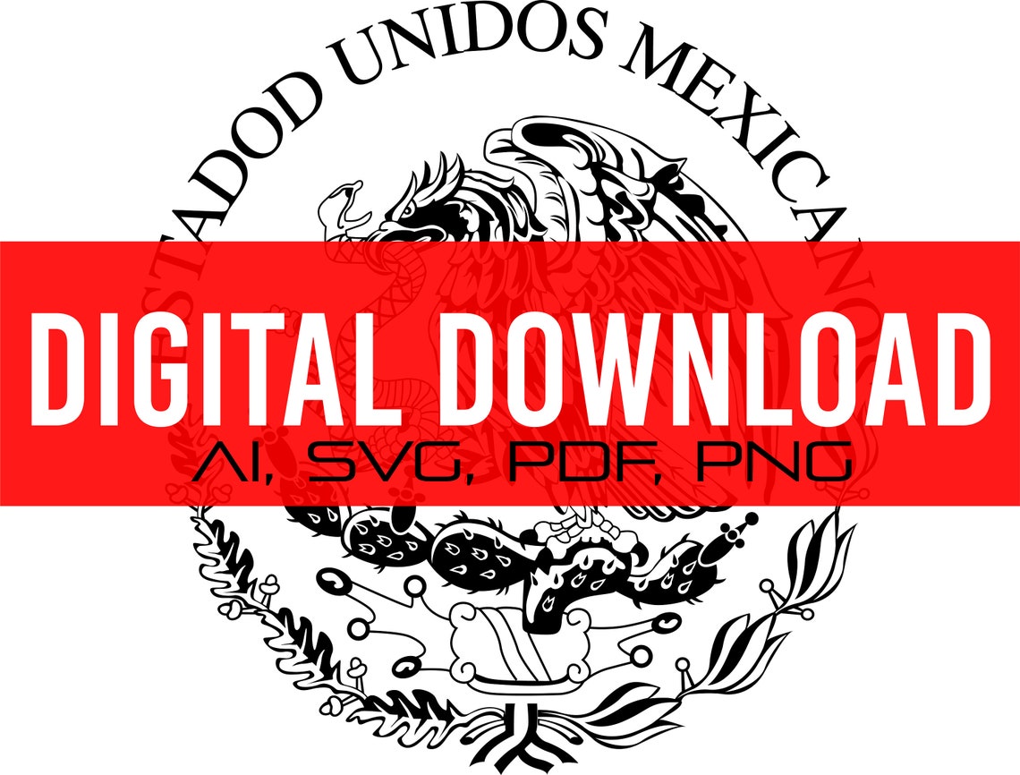 Sello Del Aguila Mexico SVG Mexican Eagle Aguila Cut Files - Etsy