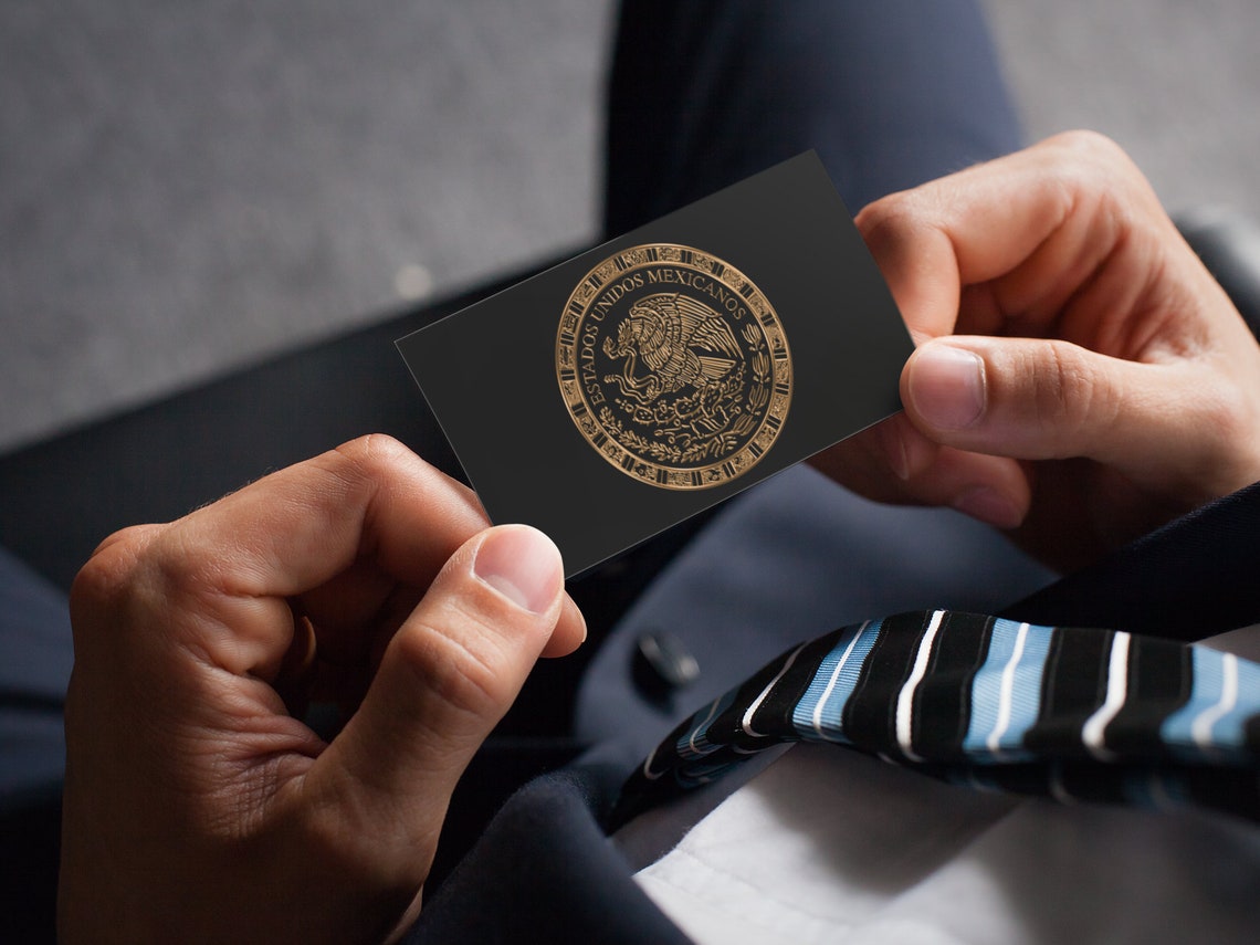 Sello De Mexico Gold Aguila Mexicana Mexican Eagle Golden | Etsy