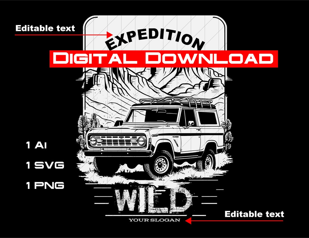 Vintage 4X4 off Road Design | off Road Car Png | Sublimation 4X4 ...