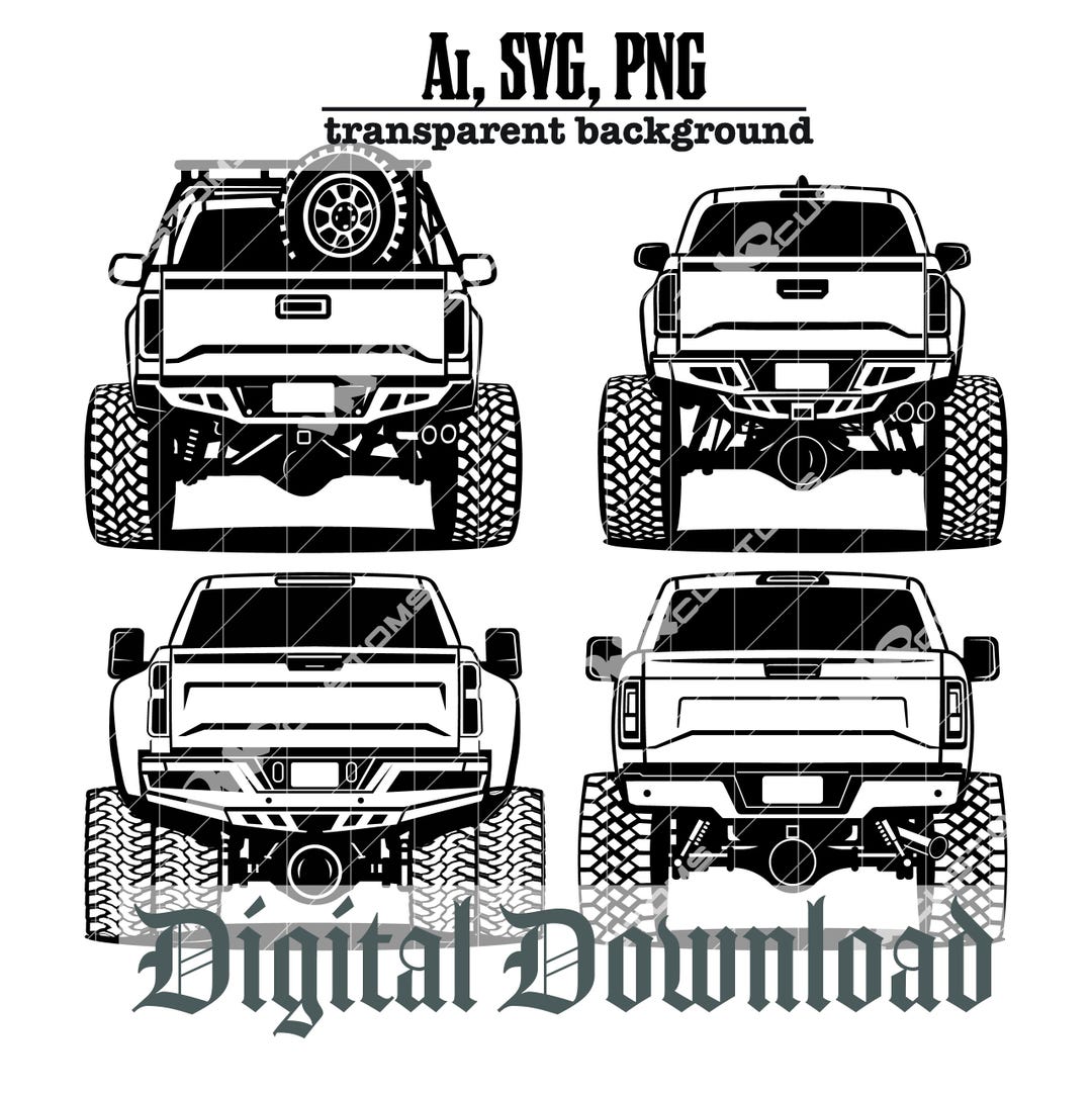 All Terrain Truck SVG Bundle – Off-road Vector Designs (digital ...