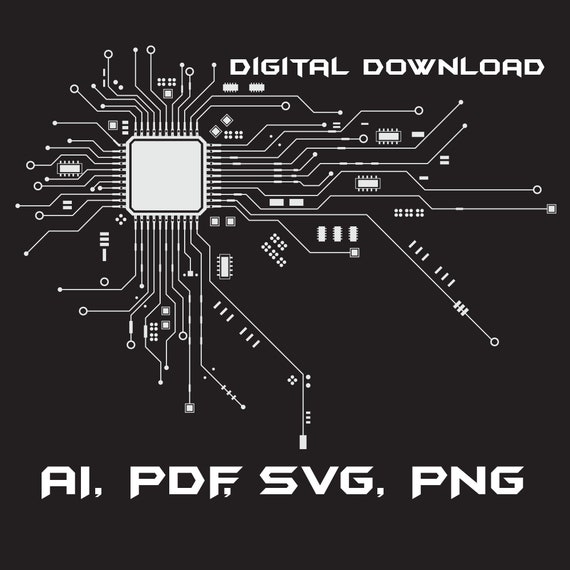 Circuit Board Digital Download Circuit Board Pattern Svg - Etsy