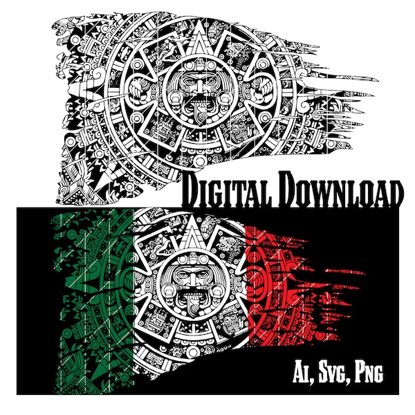 Aztec Calendar Svg - Etsy