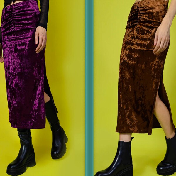 Velvet Skirt - Etsy