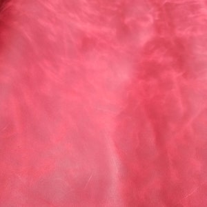 Oil Tanned Leather Red Thickness 14-16mm 3-4 Oz Pull - Etsy