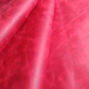 Oil Tanned Leather Red Thickness 14-16mm 3-4 Oz Pull - Etsy