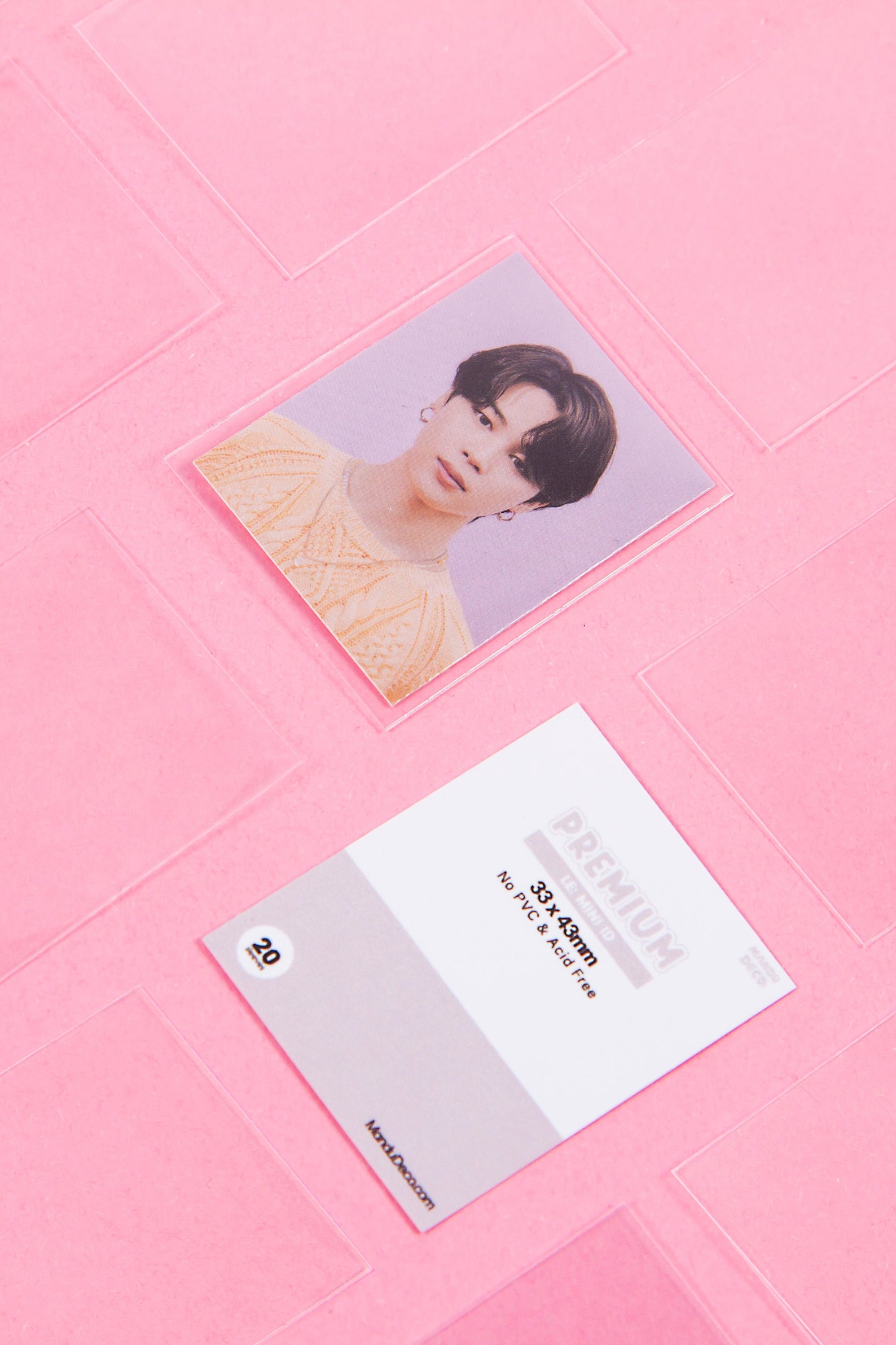 Mandu Deco Premium Thick Mini ID Card Sleeves | Hard Kpop Photocard ...