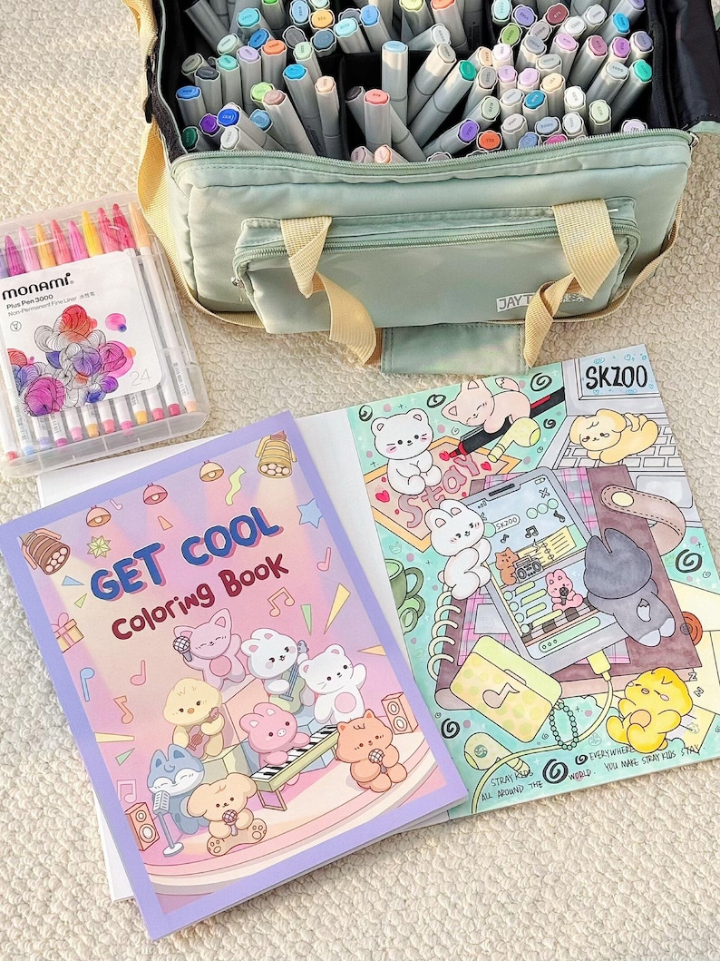 Skz Kpop Coloring Book Vol 1 - Etsy