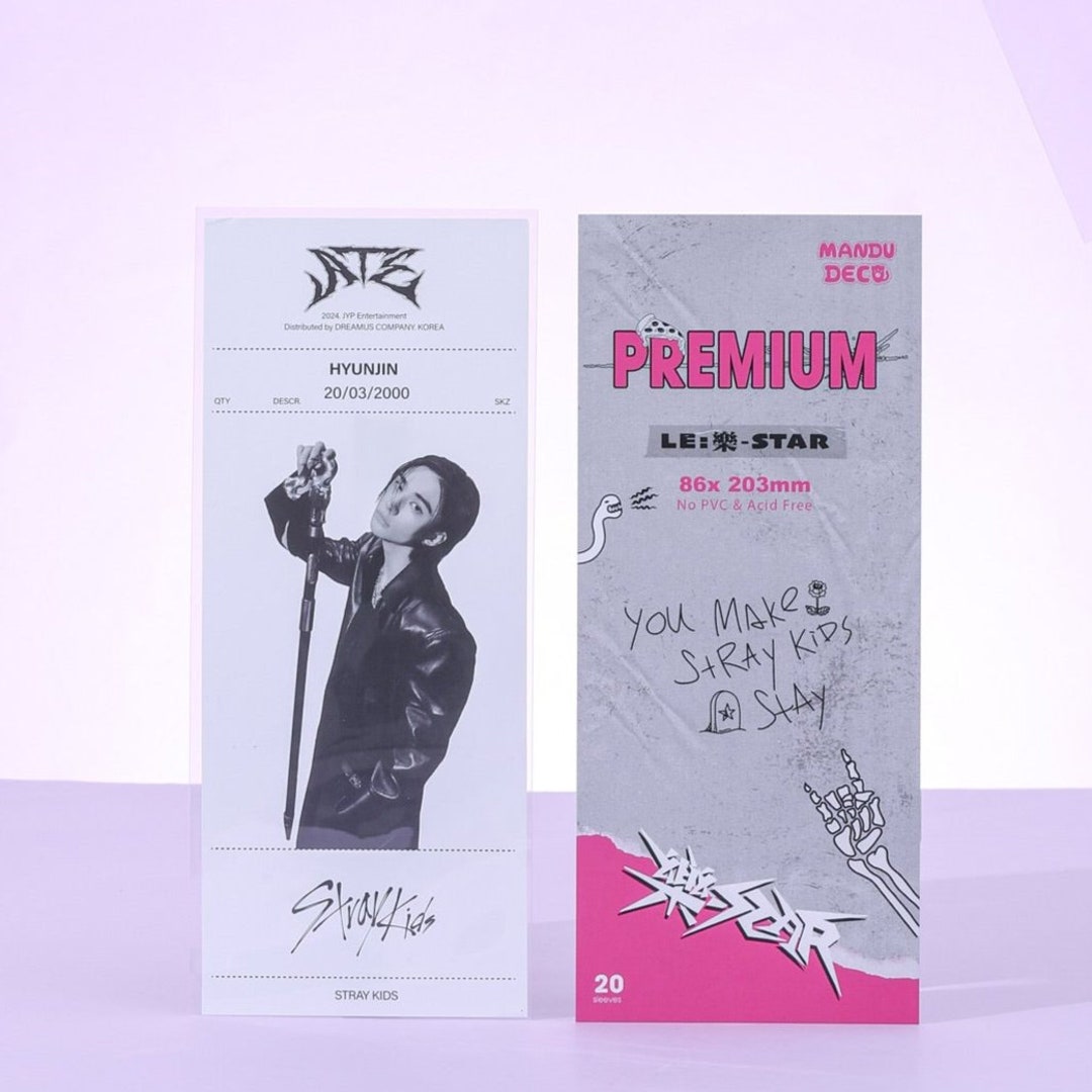 Custom Stray Kids Mini Poster Sleeves | Hard Kpop Photocard Sleeve ...