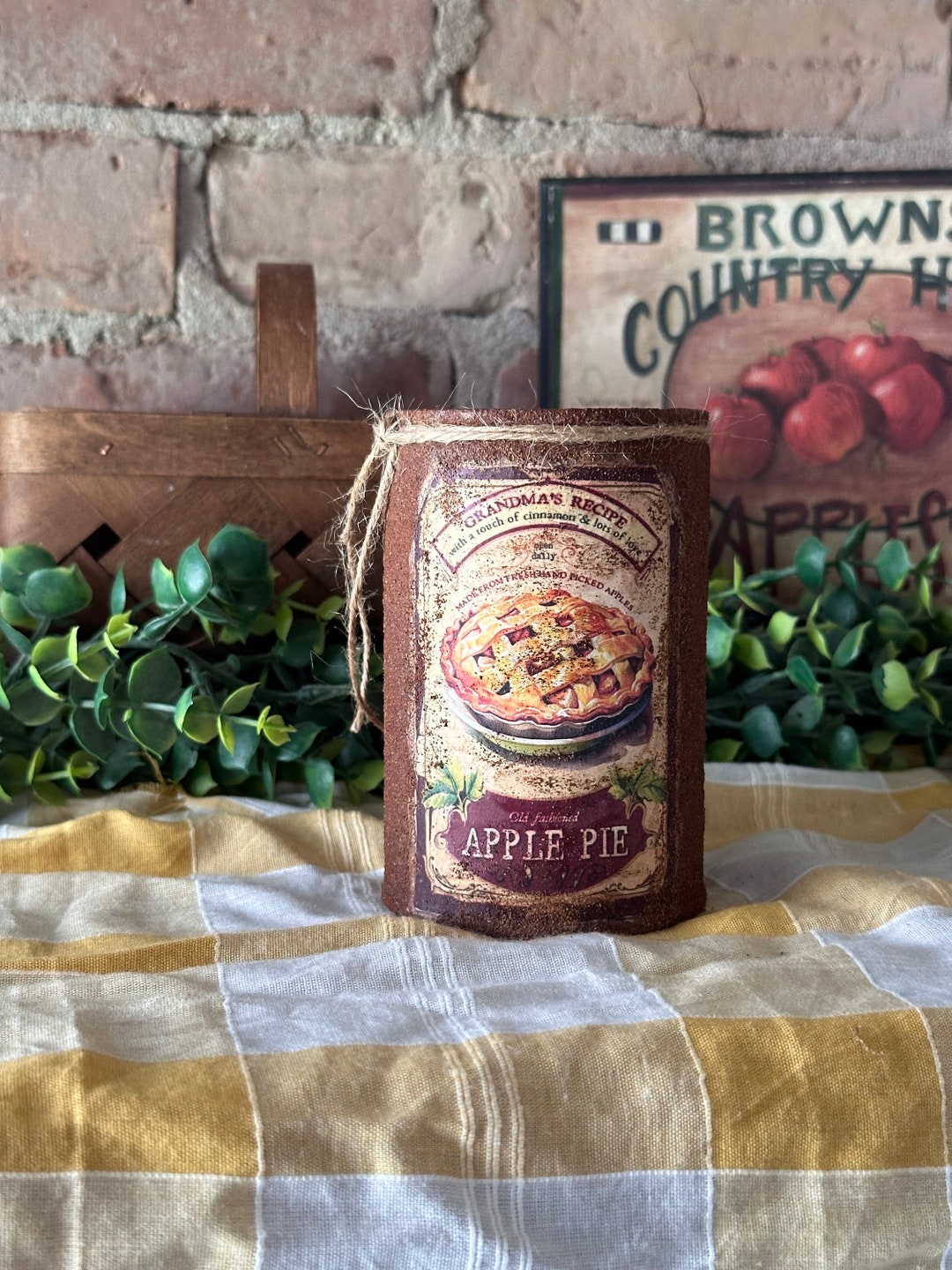 Farmhouse Primitive Grungy Can-rusty Tin Can - Etsy