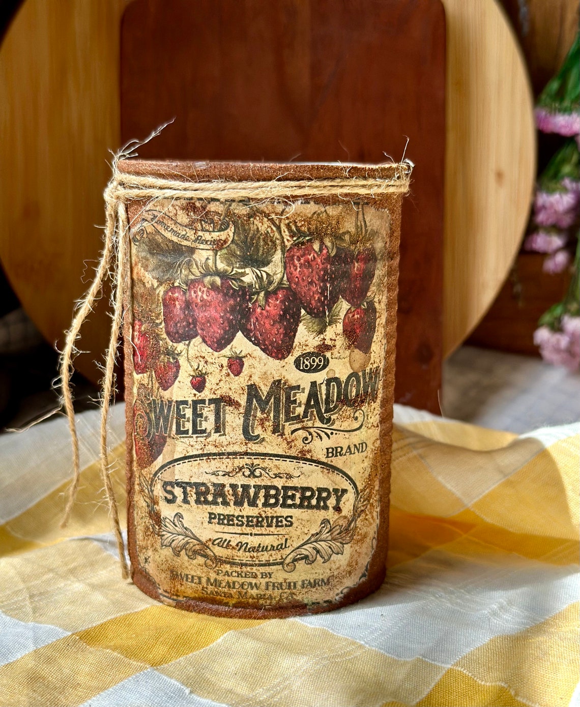 Farmhouse, Primitive, Grungy, Tin Can - Etsy