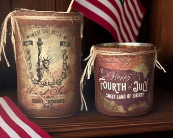 Farmhouse, Primitive, Grungy, Tin Can - Etsy