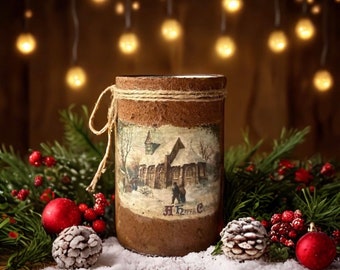 Farmhouse, Primitive, Grungy, Tin Can - Etsy
