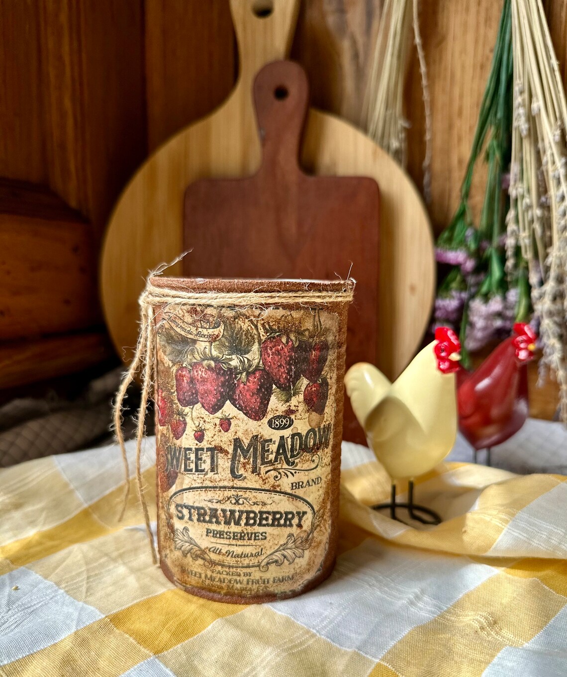 Farmhouse, Primitive, Grungy, Tin Can - Etsy