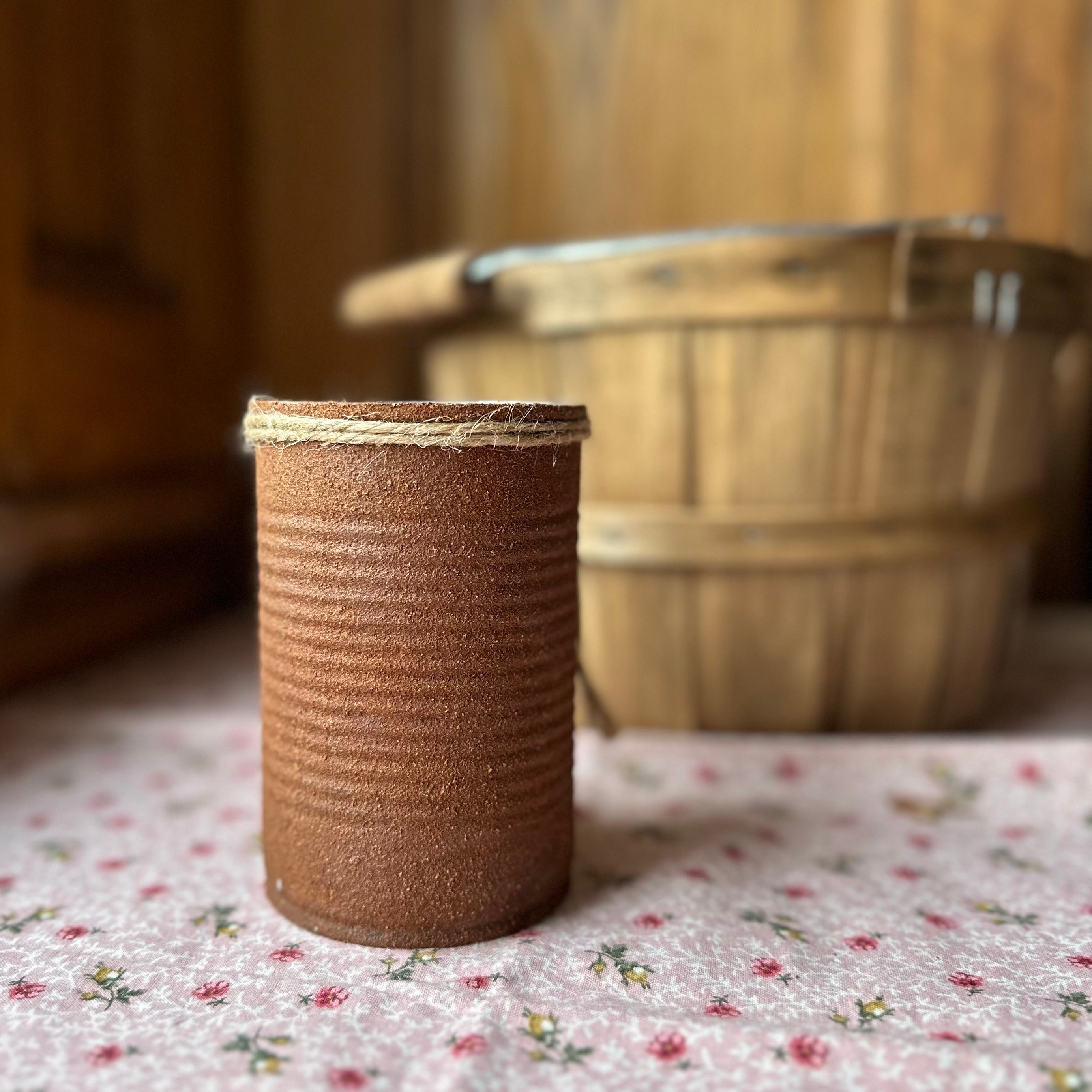 Farmhouse, Primitive, Grungy, Tin Can - Etsy