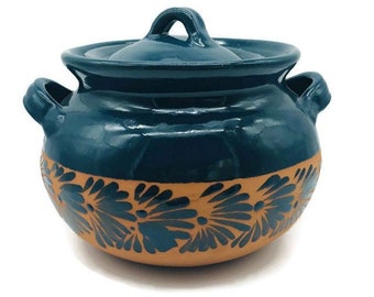 Mexican Clay Bean Pot - Etsy