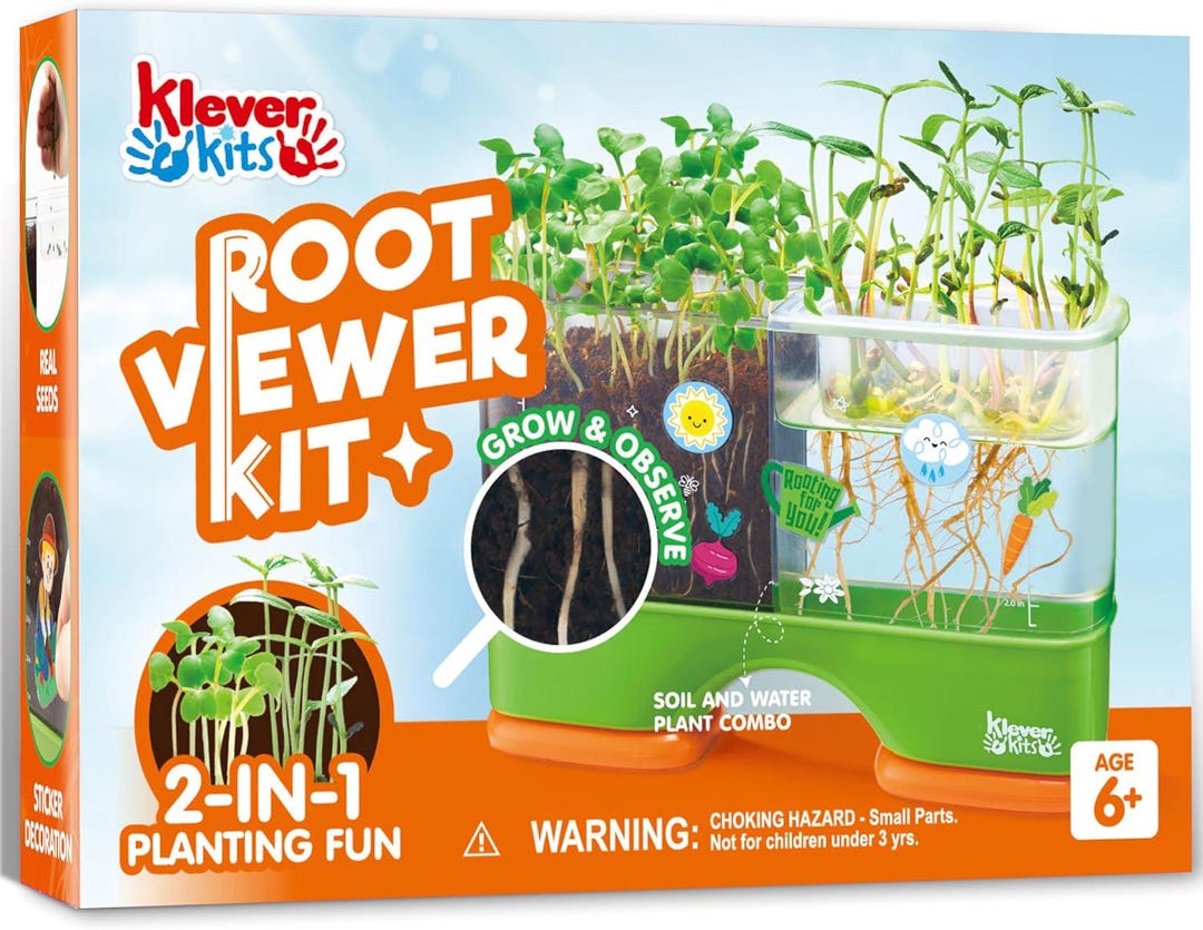Root Viewer Plant Science Kit for Kids | 2-in-1 Soil & Hydroponic STEM ...
