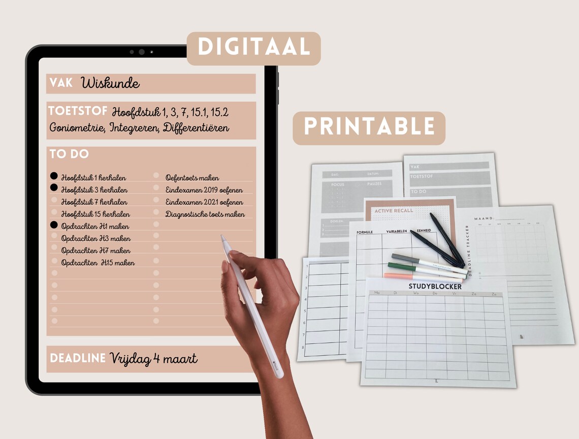 STUDY BUDDY Bundle printable or Download for iPad on Goodnotes ...