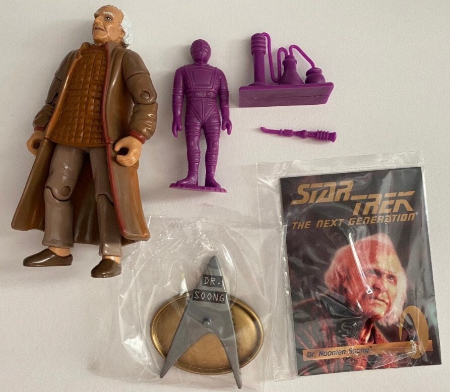 Noonian Soong Star Trek TNG Playmates Figure - Etsy