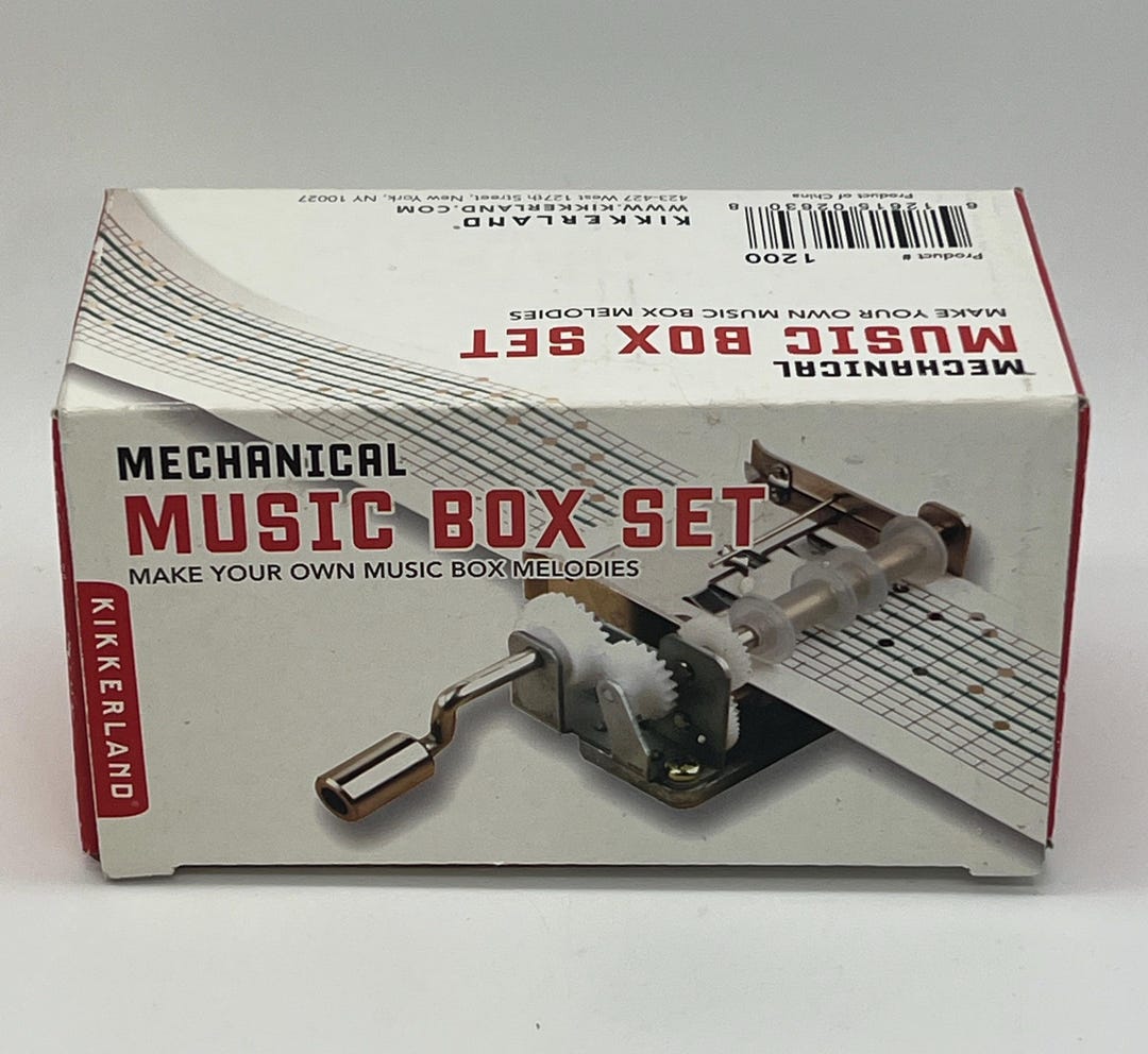 Kikkerland Mechanical Make Your Own Music Box Kit - Etsy