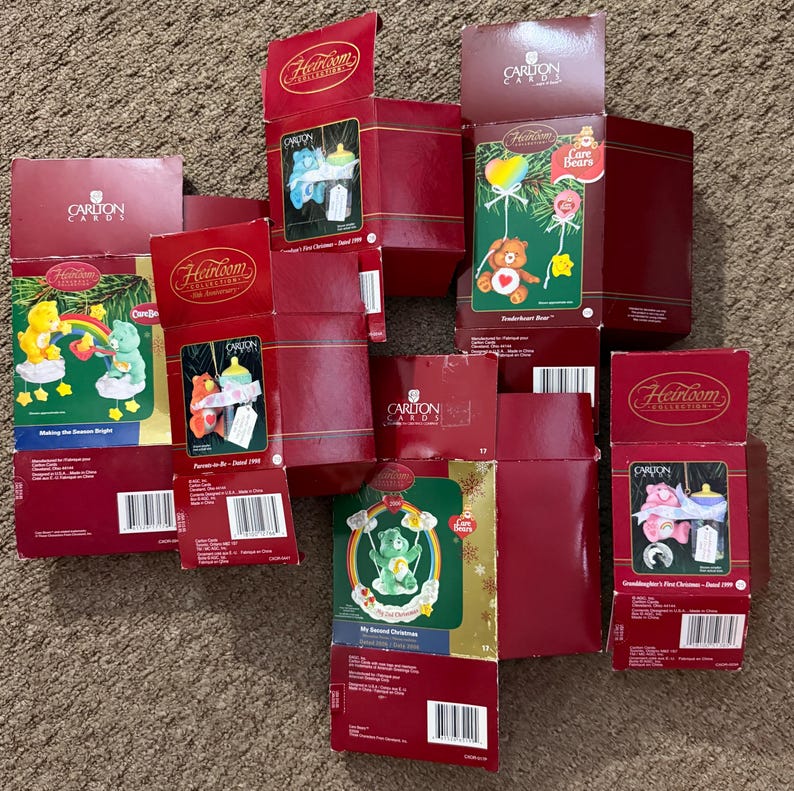 Vintage Care Bears Carlton Cards/ American Greetings Christmas Ornament ...
