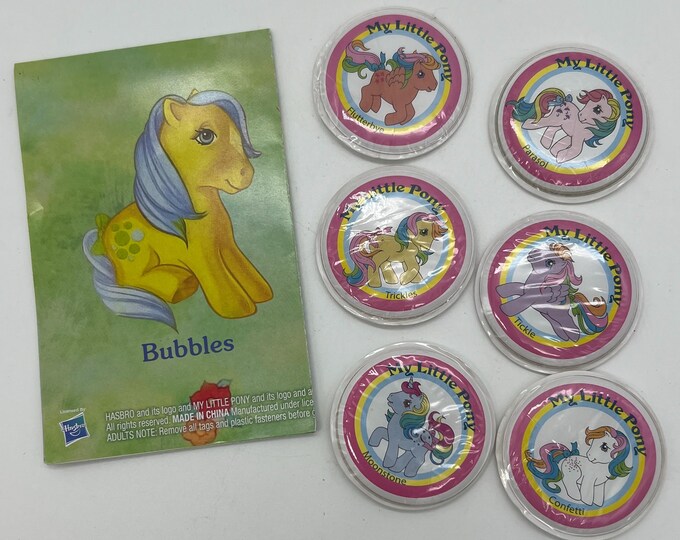 G1 Retro My Little Pony Basic Fun Puffy Stickers / Mini Poster Lot - Etsy