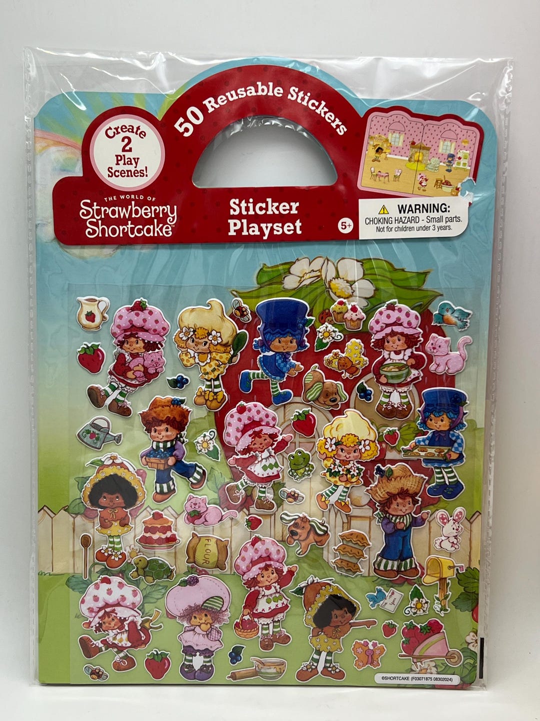 Strawberry Shortcake Sticker Playset With Reusable Stickers - Etsy