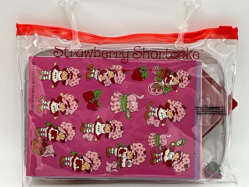 Strawberry Shortcake and Friends Stationary Kit and Carry Pouch - Etsy
