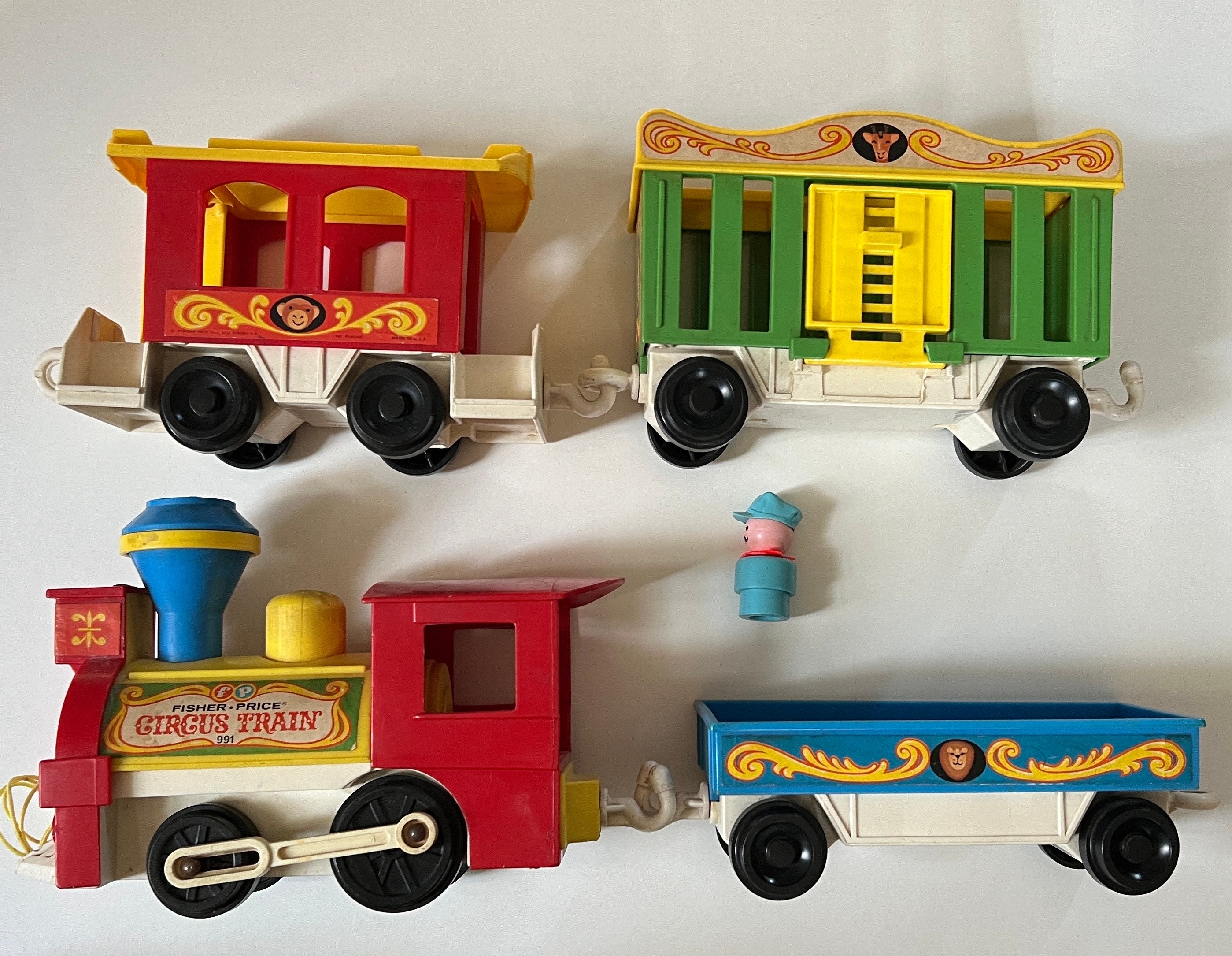 Fisher Price Circus Train With Conductor - Etsy