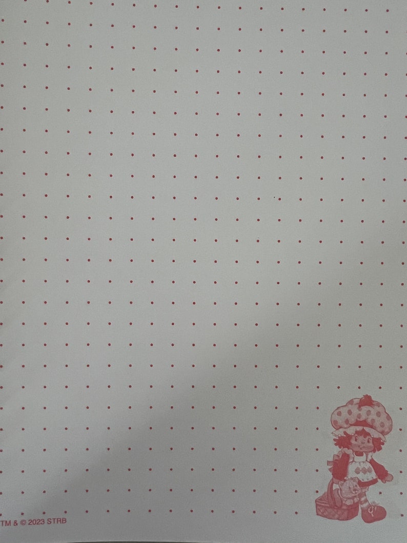 Strawberry Shortcake Tab Journal Etsy